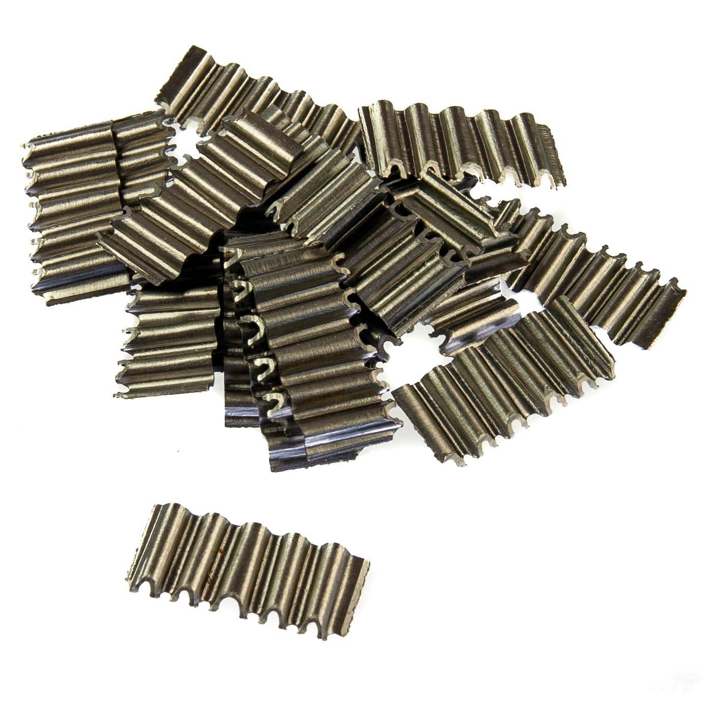 1/2" x 5c - 12mm x 26mm Corrugated Fastener Self Colour | (Pack of 20 ...