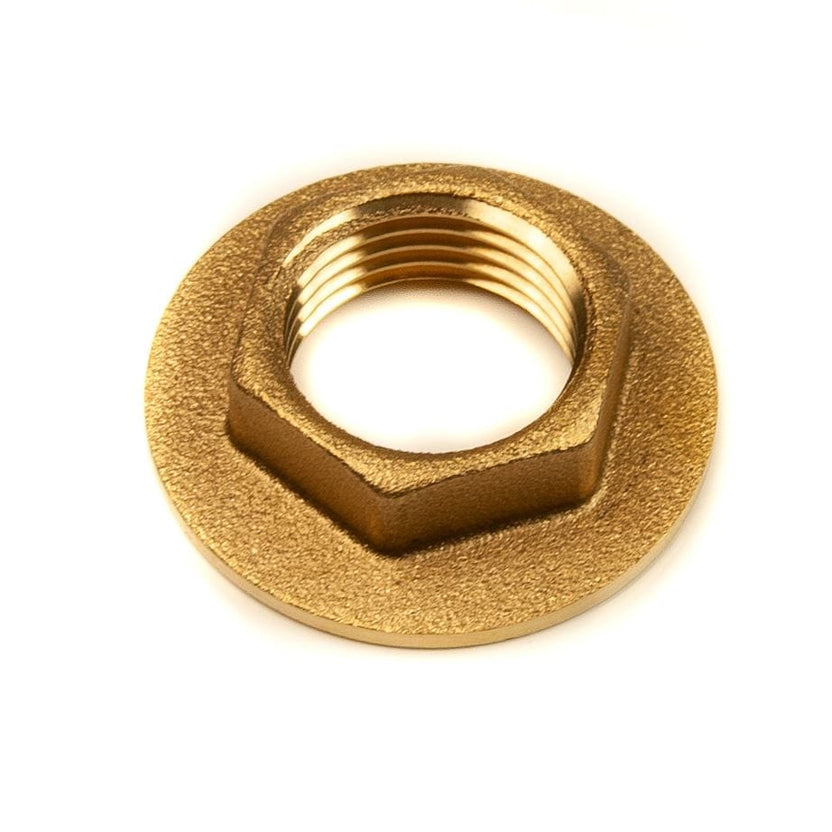 Brass Flanged Backnut 1/2" BSP For Basin Taps Fits 19mm Thread – Thunderfix Hardware