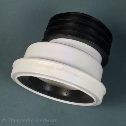 Offset WC Toilet Pan Connector to 110mm Soil Pipe - Waste Fittings ...