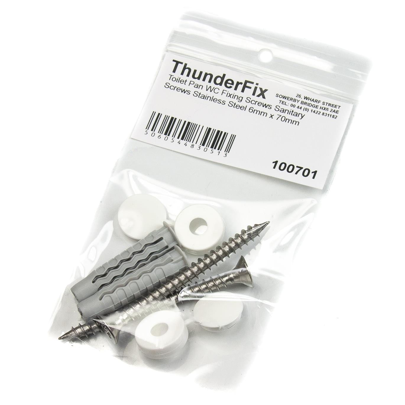 Toilet Pan WC Fixing Screws Sanitary Screws Stainless Steel 6mm x 70mm ...